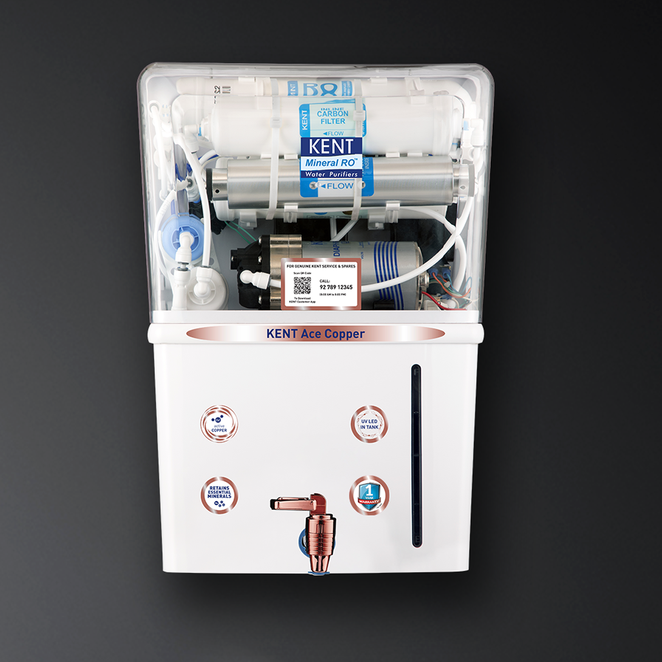 KENT Ace Copper RO Water Purifier 8 Litres - Price, Reviews, Features