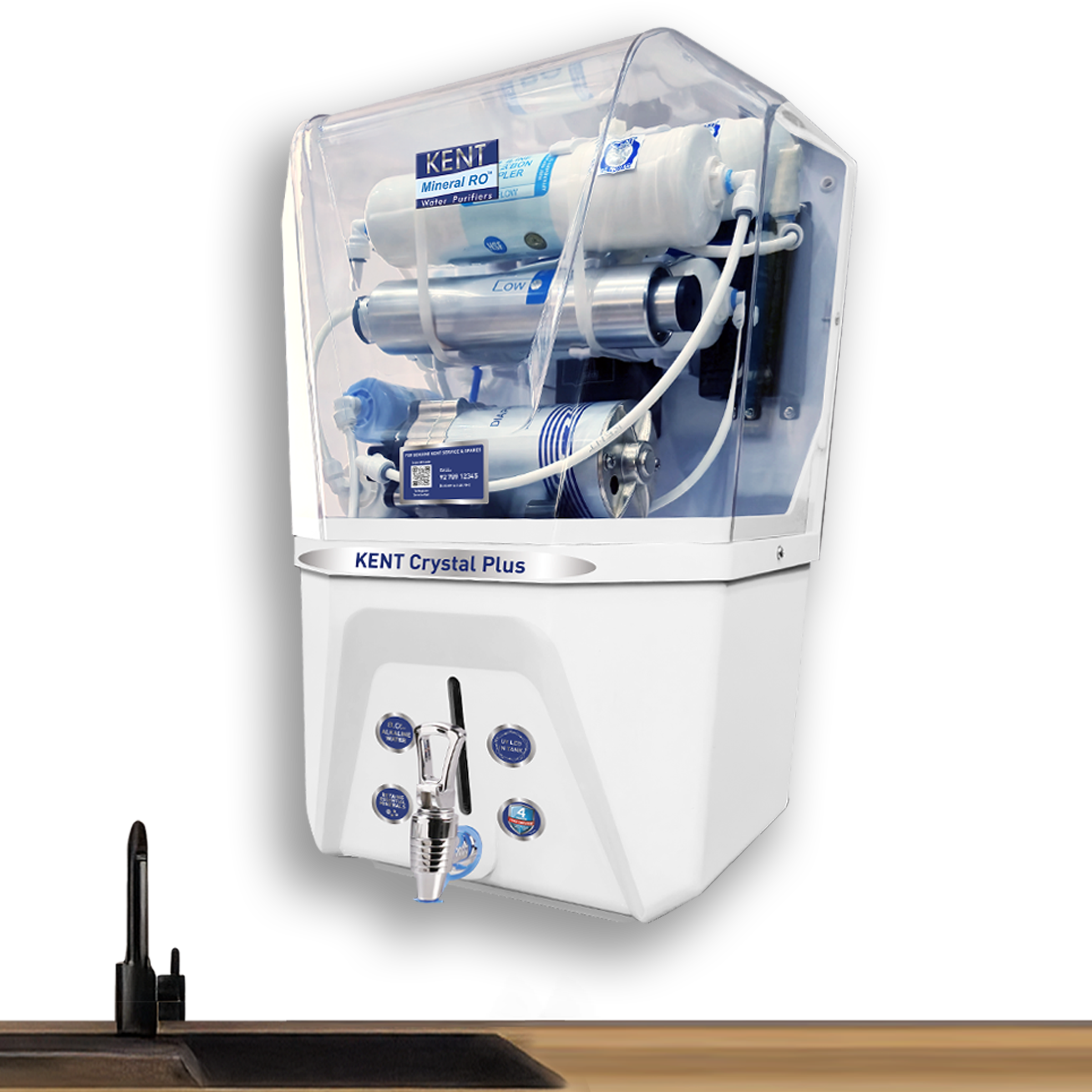 KENT Crystal Plus - RO Water Purifier with Smart Alkaline Technology at ...