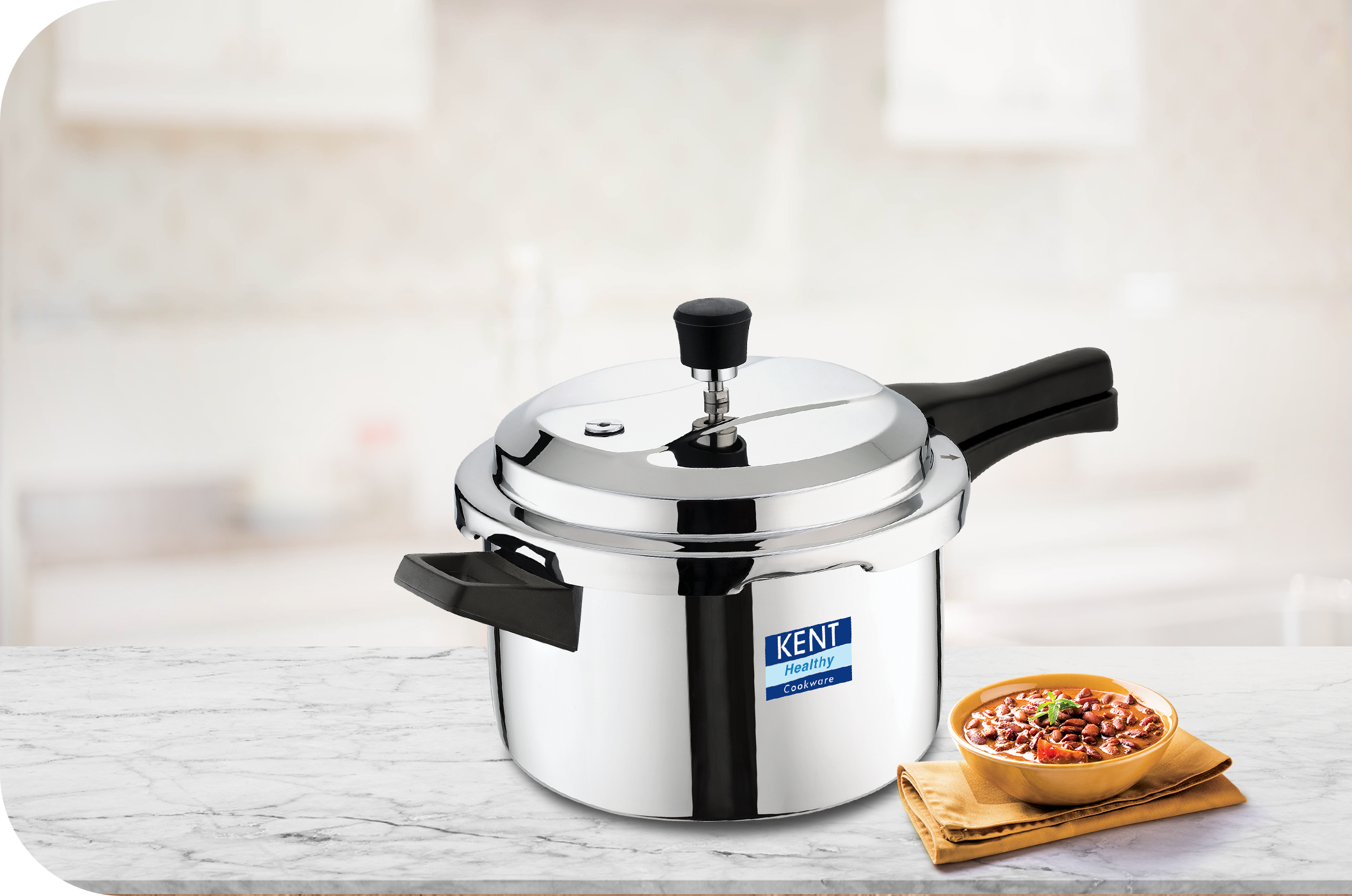 Buy KENT Tri-Ply Cooker with SS Lid at Best Price Online in India